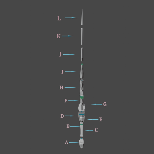 ⭐ Honkai: Star Rail - Arlan Sword - Digital 3D Model Files - Honkai ...