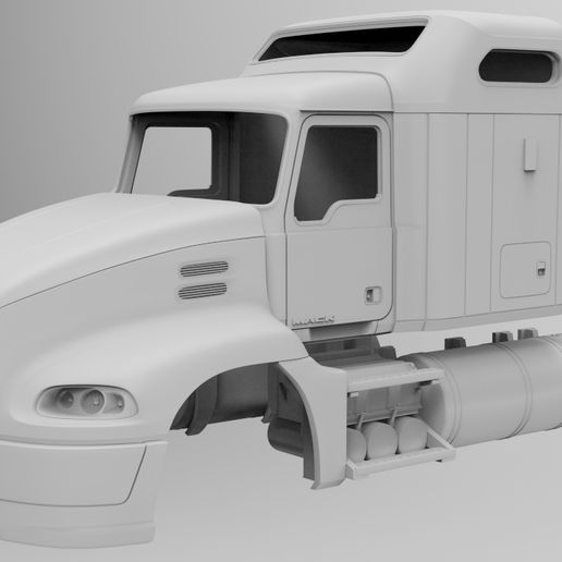 🚕 Mack Pinnacle Vision CX613 1/32 scale cab・ STL File for ・Cults