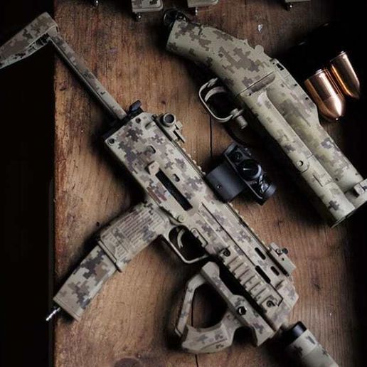 🔫 AIRSOFT MP7 Stock and Frontal grip・ STL File for 3D printing・Cults