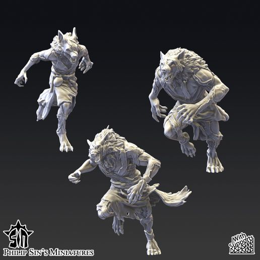 🎲 Skin Wolves・ 3D File for 3D printing・Cults