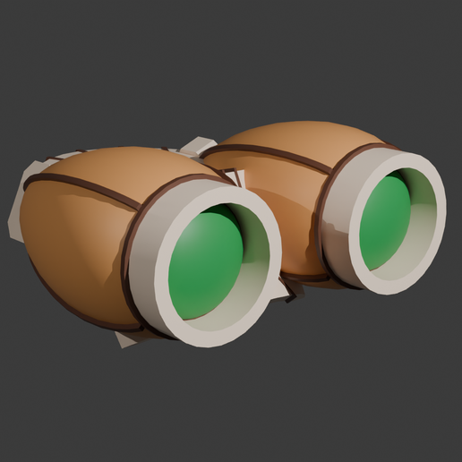 👓 Tsuyu Asui Headgear・ OBJ File for 3D printing・Cults