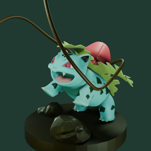 STL file Fan art Ivysaur - pokemon 🎨 ・3D printing model to download・Cults