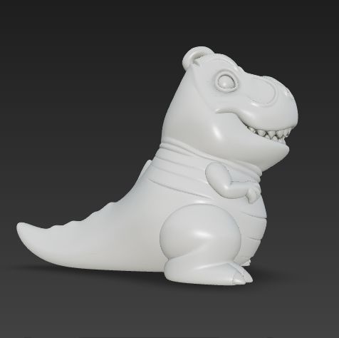 🦖 Cute T-Rex Dinosaur – 3D Printable Keychain Model・ STL File for 3D ...