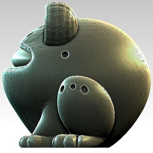 STL file Cheerful Frog Object 🐸 (OBJ and 3MF)・Model to download and 3D ...