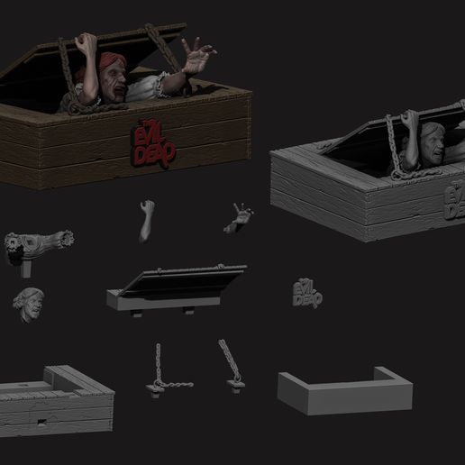 😵 Evil Dead zombie・ STL File for 3D printing・Cults