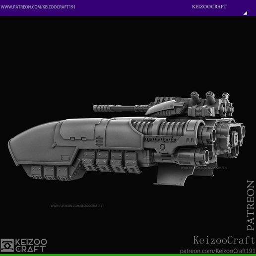 3D file GRAV-TANK ANNIHILATOR-LEGIO CUSTODES 👾 ・3D printer model to ...
