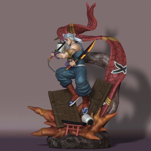 👾 Tengen Uzui - kimetsu no yaiba stl 3d print・ 3D File for 3D printing ...