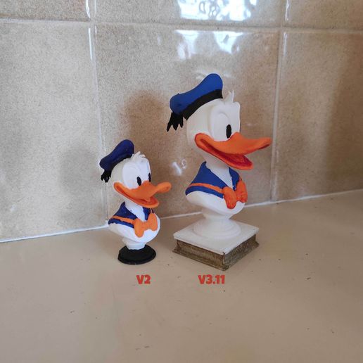 🦆 3D Printable Donald Duck Bust - Classic Disney (4-Color AMS)・Free STL ...