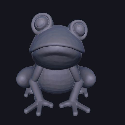 Free STL file A Frog 🐸 ・Model to download and 3D print・Cults