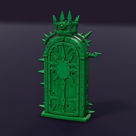 🚪 Cursed Vault Door - Dread Fortress Portal - Spiked Dungeon Gate ...