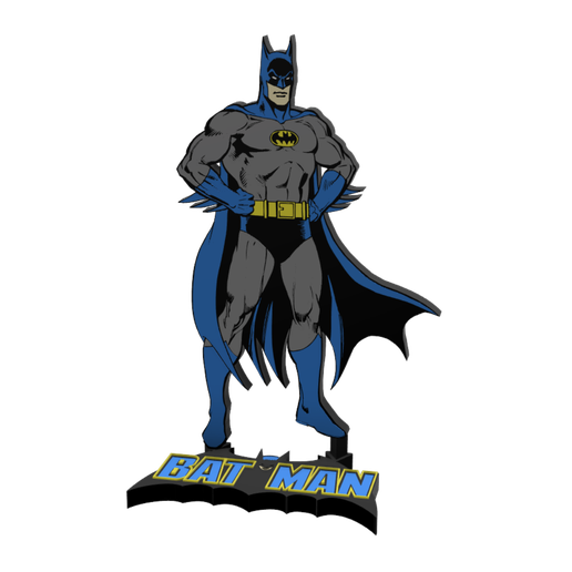 3MF file 3D MULTICOLOR LOGO/SIGN - Batman Standee 🦸‍♂️ ・3D print design ...