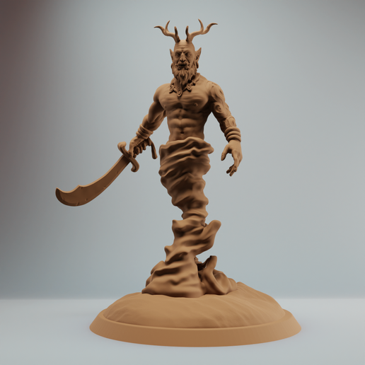 🧞 Efreeti, Genie with scimitar - pre supported Efreeti or Genie model ...