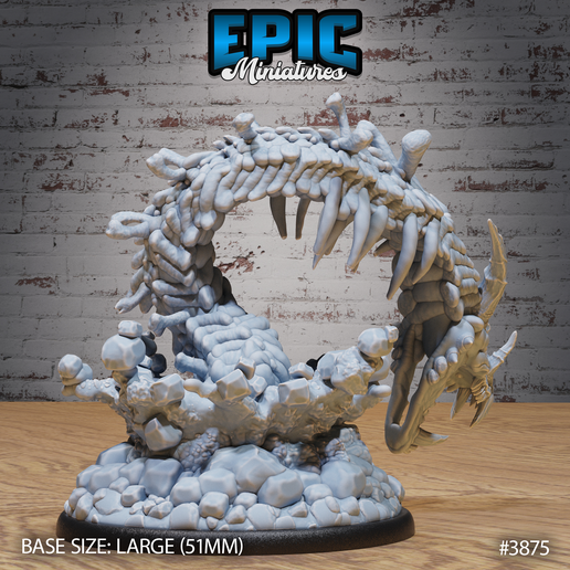 Archivo 3D Bone Naga Set ‧ DnD Miniature ‧ Tabletop Miniatures ‧ Gaming ...