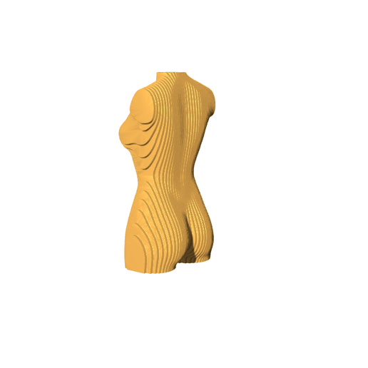 STL file Sliced Female Torso ♀️ ・Design to download and 3D print・Cults