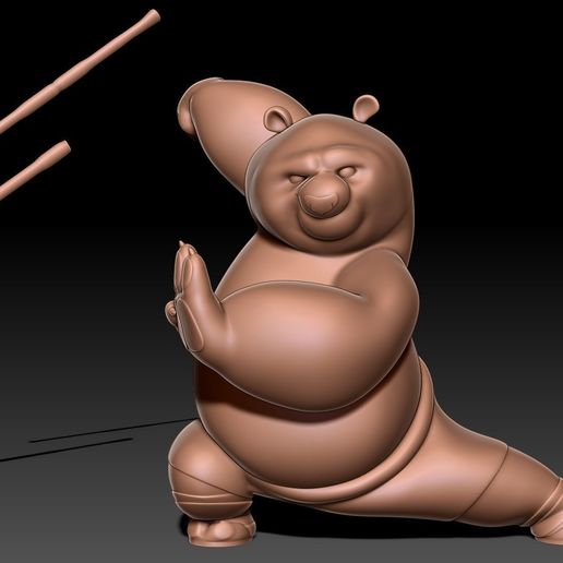 🐼 Kung Fu Panda po・Free STL File for ・Cults