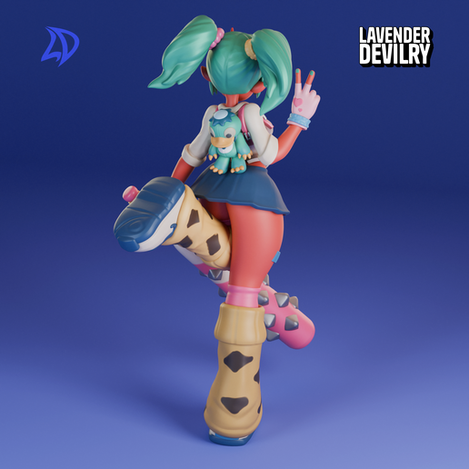 😈 Demonically Cute Nemia from Fortnite・ 3D File for 3D printing・Cults