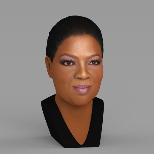 👤 Oprah Winfrey bust for full color 3D printing・ STL File for 3D ...