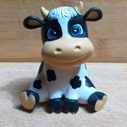 Fichier STL Mignonne petite vache 2・Plan à imprimer en 3D à télécharger ...