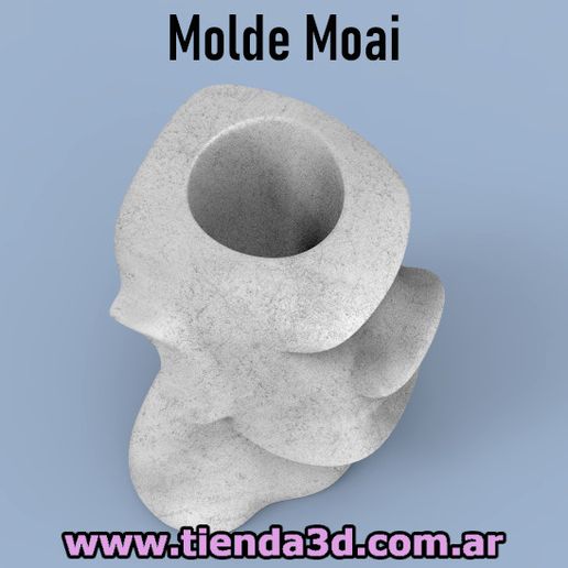 🗿 Moai Flowerpot Mold・ STL File for 3D printing・Cults