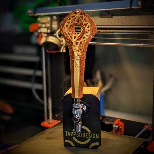 🍺 Beer Tap Handle - Tall and Triangular・ STL File for 3D printing・Cults
