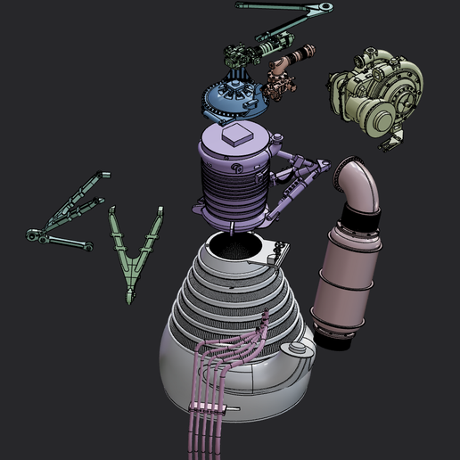 🚀 Rocketdyne H-1 Rocket Engine・ 3D File for 3D printing・Cults