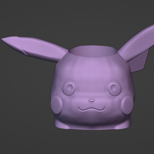 STL file Pikachu Pokemon pot planter for 3d printing 🐉 ・3D print model ...