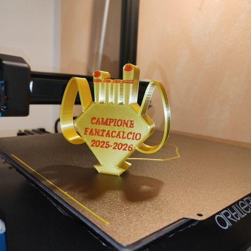 🏆 Coppa Fantacalcio 25-26 con corna・Free STL File for 3D printing・Cults