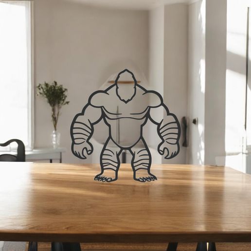 OBJ file Yeti Line Art - Desktop Line Art 🎨 ・Model to download and 3D ...