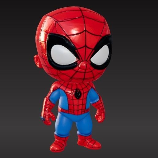 STL file Spider man chibi 🕷️ ・Template to download and 3D print・Cults