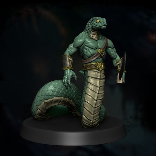 ⛪️ Yuan-ti Abomination・ 3D File for 3D printing・Cults