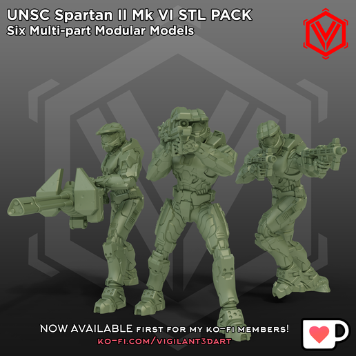 😇 United Humanity S2 Mk VI - 30mm STL Pack・ 3D File for 3D printing・Cults