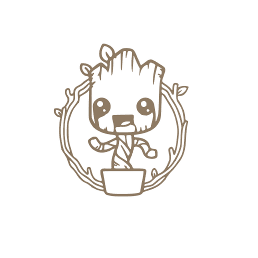 STL file Groot frame 🖼️ ・3D printing design to download・Cults