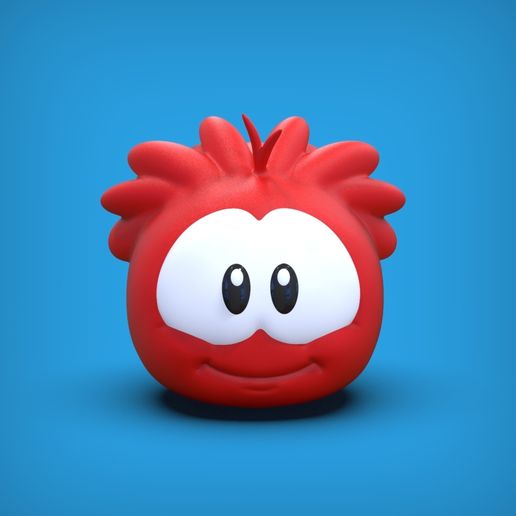 Red Puffle (Club Penguin)🐧・ STL File for 3D printing・Cults