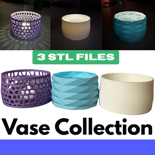 🏺 Modern Vase Collection – 3D Printable STL Set for Home Decor - Pot ...