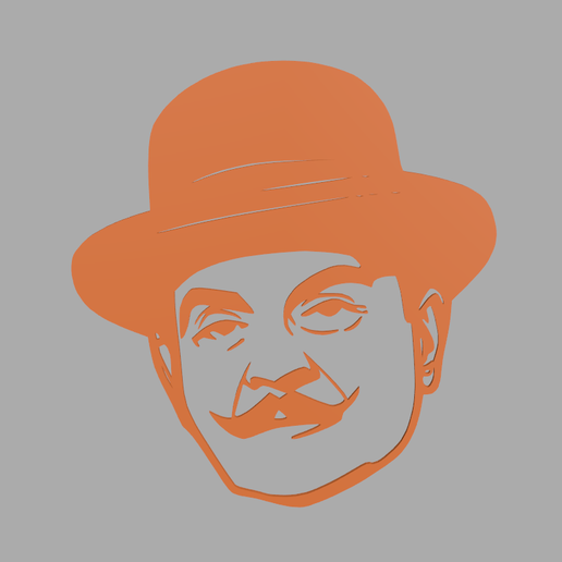 STL file Hercule Poirot 🎨 ・Design to download and 3D print・Cults
