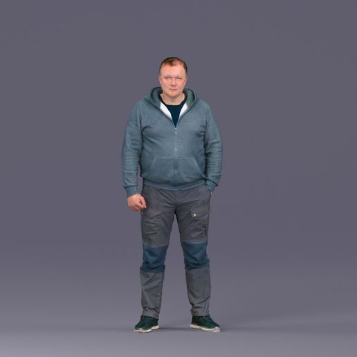 👨 001543 Man in standing pose・ 3D File for 3D printing・Cults