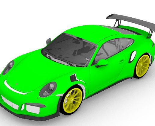 🏎️ Porsche GT3 RS – Modular & Full Body 3D Printable Model (STL)・ STL ...