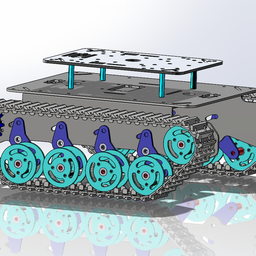 🤖 Tracked Mobile Robot - Tank Chassis・ STL File for 3D printing・Cults