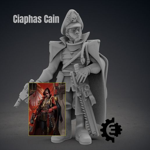 Archivo 3D Ciaphas Cain Fanart miniature 👫 ・Objeto imprimible en 3D ...