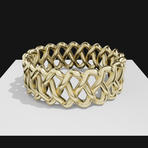 Free STL file Weave Ring, Size 6.75 💍 ・3D printer model to download・Cults