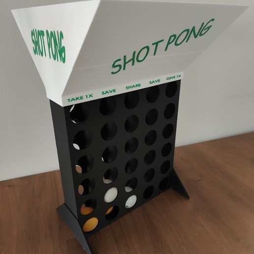 🍹 SHOT PONG drinking game・ STL File for 3D printing・Cults