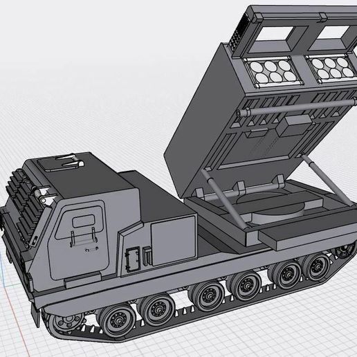 🚀 MLRS Multiple Rocket Launcher・Free 3D File for ・Cults