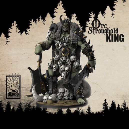 🤴 Orc King・ 3D File for 3D printing・Cults