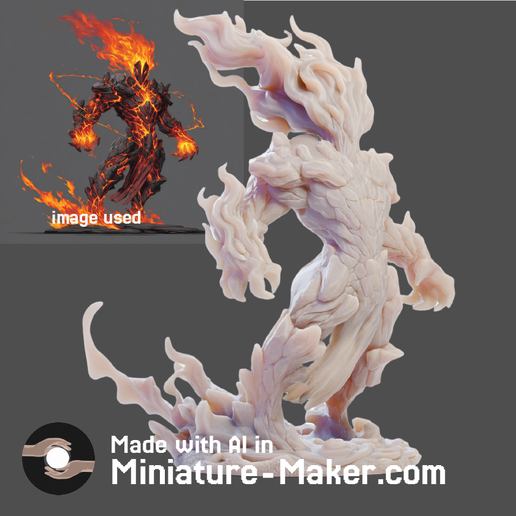 🔥 Magma Elemental - Custom DnD Miniature・Free STL File for 3D printing ...