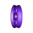 Download STL file WHEEL PLA CENTER HUB AND TPU OUTER WHEEL • 3D ...