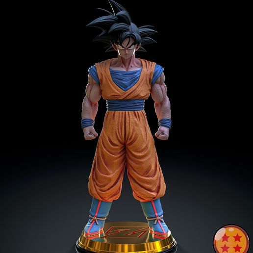 3D file Goku Base/Super Saiyan 👾 ・3D print design to download・Cults