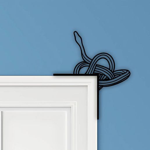 STL file Snake Door Corner Decor 🐍 (OBJ)・3D printer design to download ...