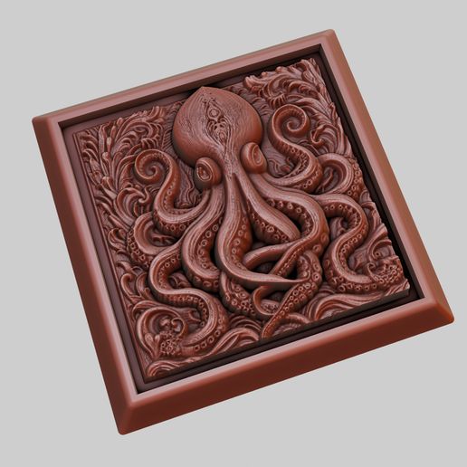 🐙 Octopus Animal 3D Model for CNC Router Laser & 3D Printer・ 3D File ...