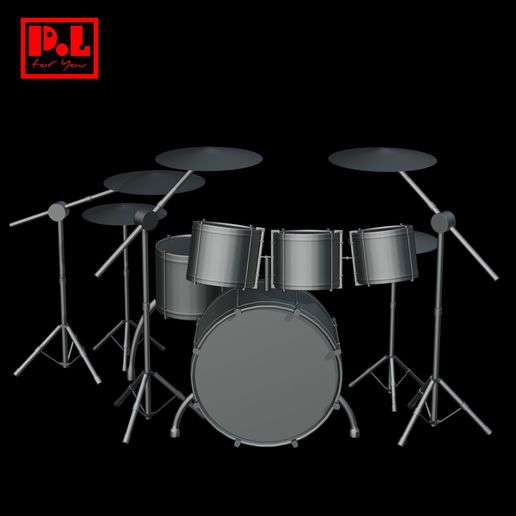 🌆 Drums・ STL File for 3D printing・Cults