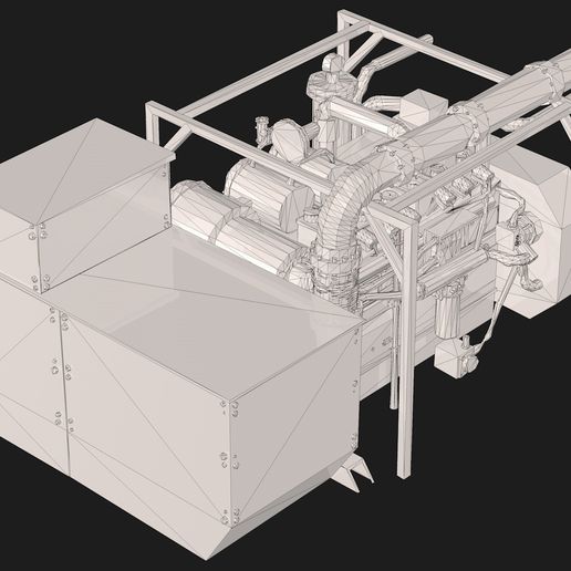 ⚡ Generator Low Poly・ 3D File for ・Cults